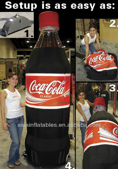 Giant Inflatable Coca Cola Bottle for Advertising / Display