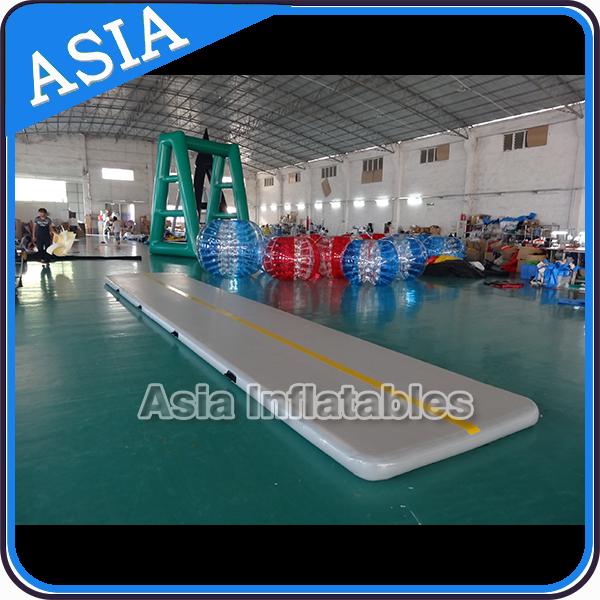 Rectangle Shape Gym Sport Inflatable Tumble Track In 20cm For Cheerleading