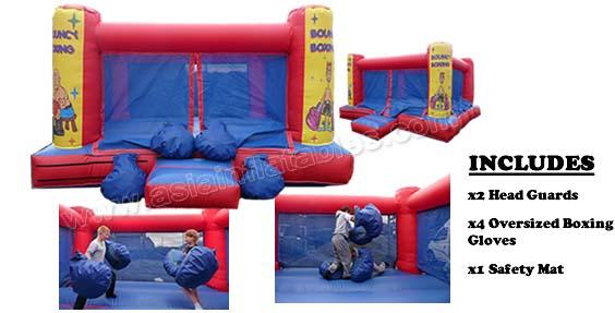 Inflatable Bouncy Boxing Ring Arena/ Inflatable Boxing Glove Challenge ...