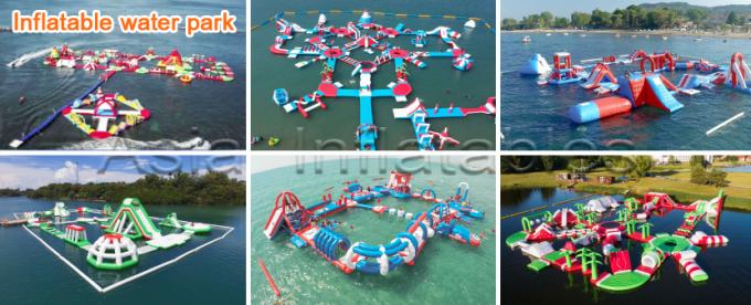 Pink Unicorn Floating Water Games Commercial Inflatable Aqua Park For Kids