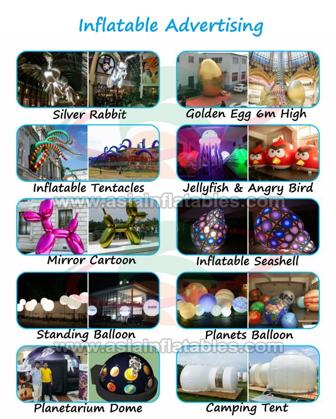 4m High Advertising Inflatables / Brown Inflatable Beer Bottle With Lighting