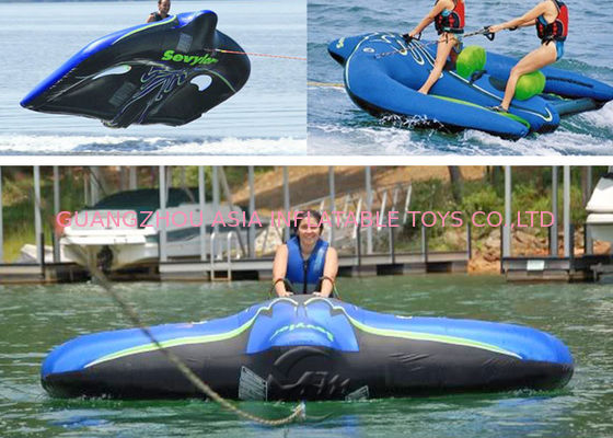 Customized Logo Towable Inflatables / Inflatable Flying Fish For Sea
